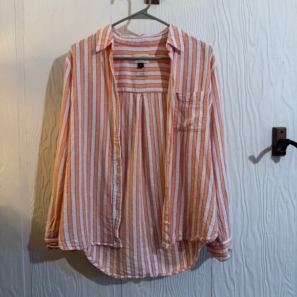 Universal Thread | Tops | Universal Thread Orange And White Striped ...